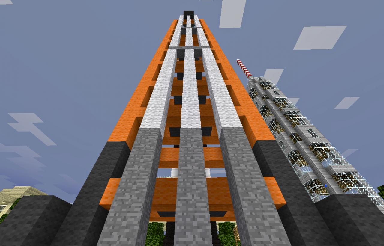 Saturn V Rocket (Launch Pad Included) Minecraft Map