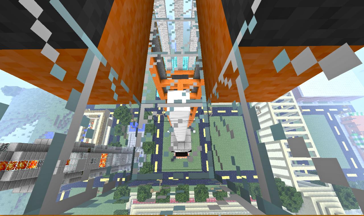 Saturn V Rocket (Launch Pad Included) Minecraft Map