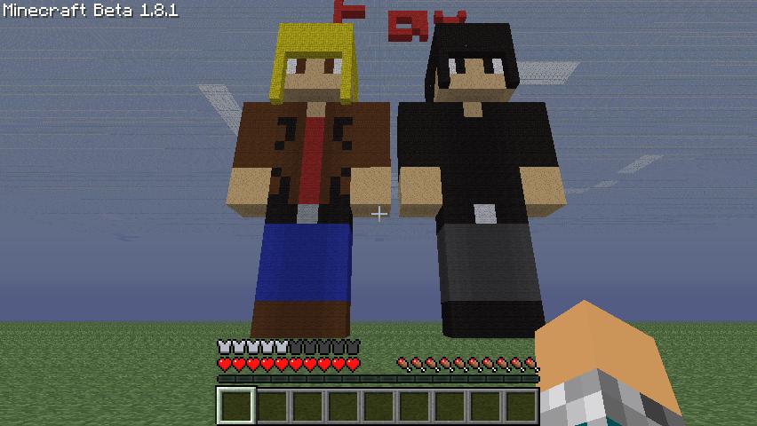 Maximum Ride Character Statues Minecraft Map