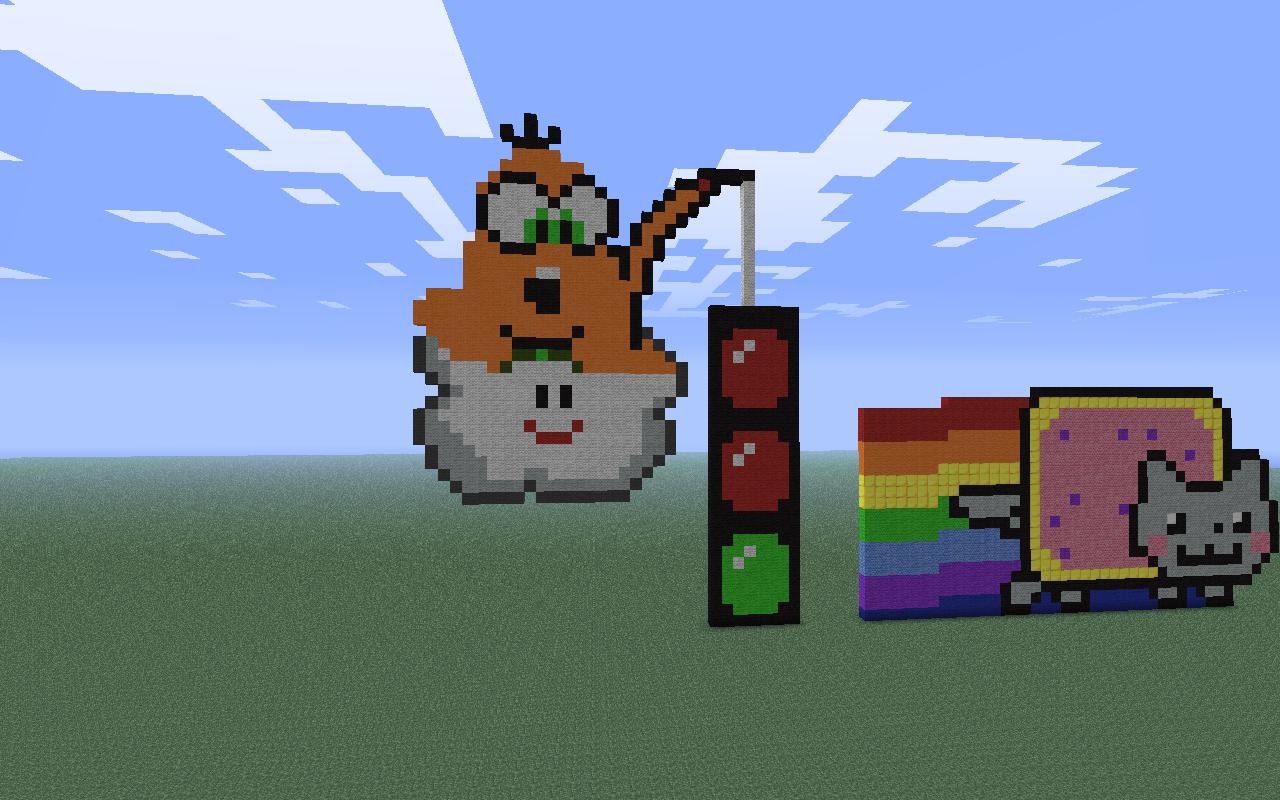 litle pixel art world Minecraft Map