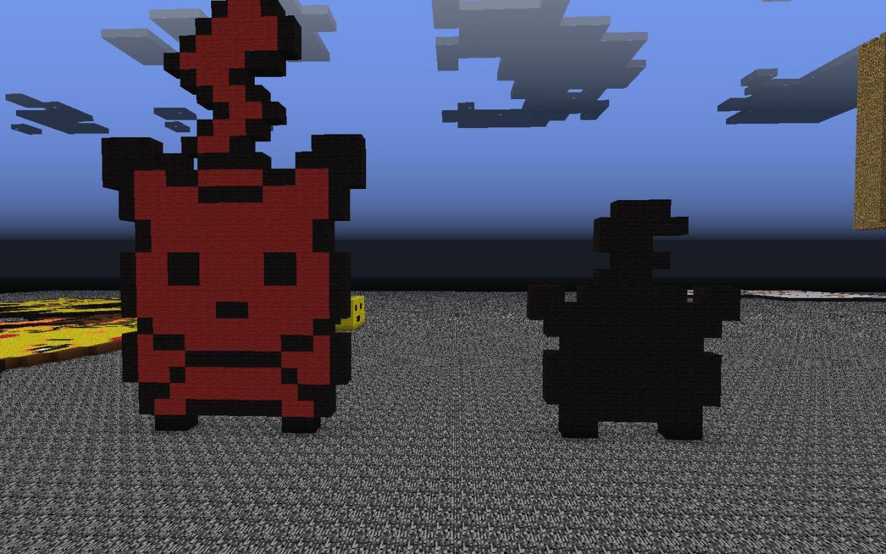 pokemon yellow intro sprites Minecraft Map
