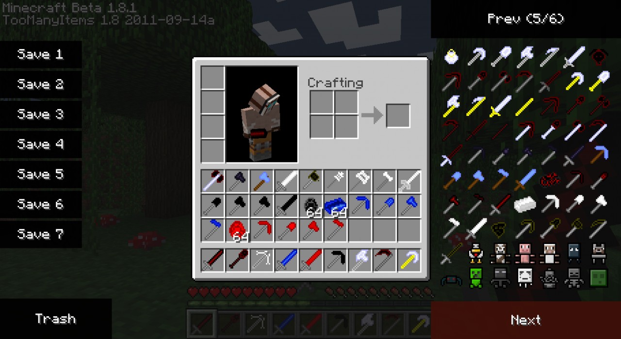 r25mod v1,1:16 sets of tools, 8 sets of armor and ores Minecraft Mod