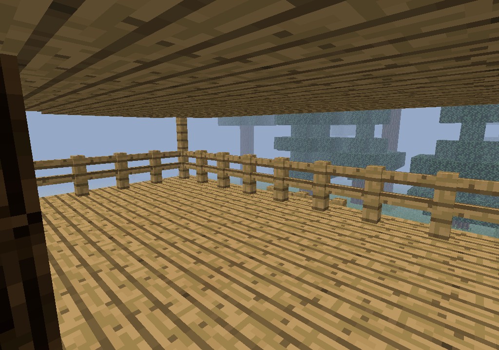 Two Story House With Balcony And Basement. Minecraft Map