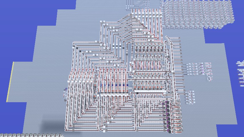 8bit 13function ALU Minecraft Map