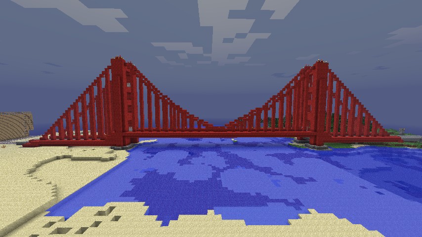 golden gate bridge Minecraft Map