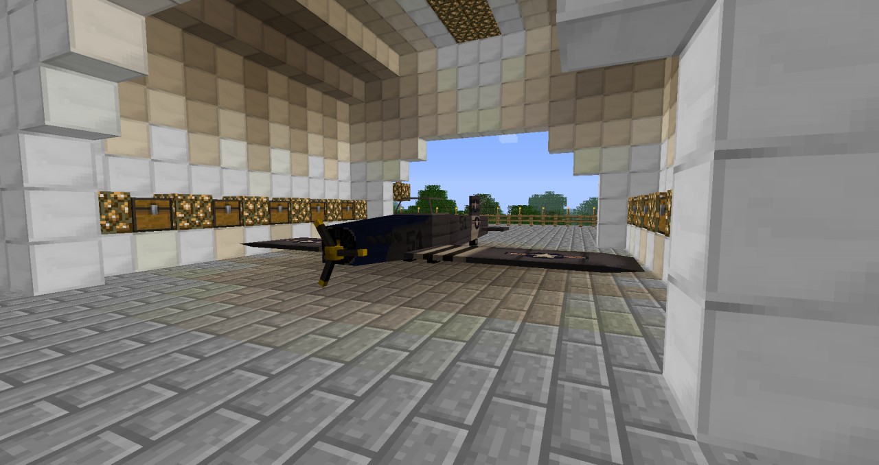 Aircraft Hangar Minecraft Map