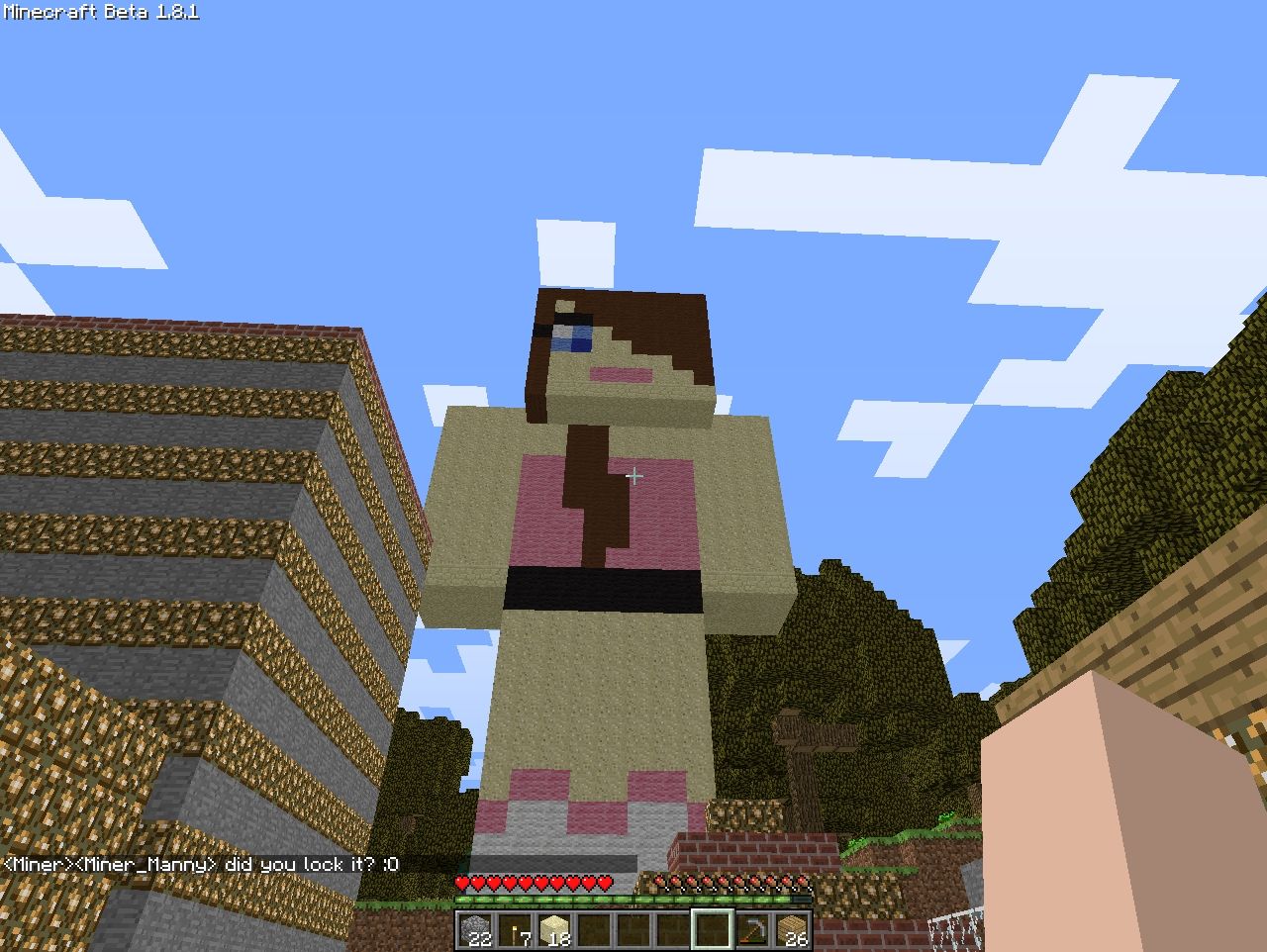 Statue of my Current skin CREATED BY ME(skin and statue) Minecraft Map