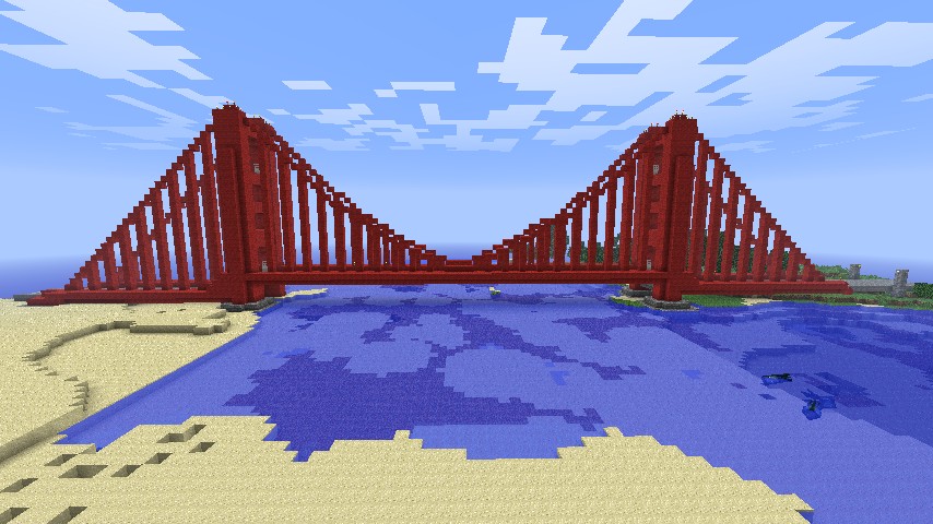 golden gate bridge Minecraft Map