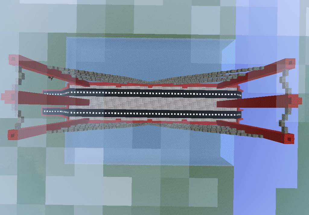 HUGE bridge! (140 blocks long!) Minecraft Map