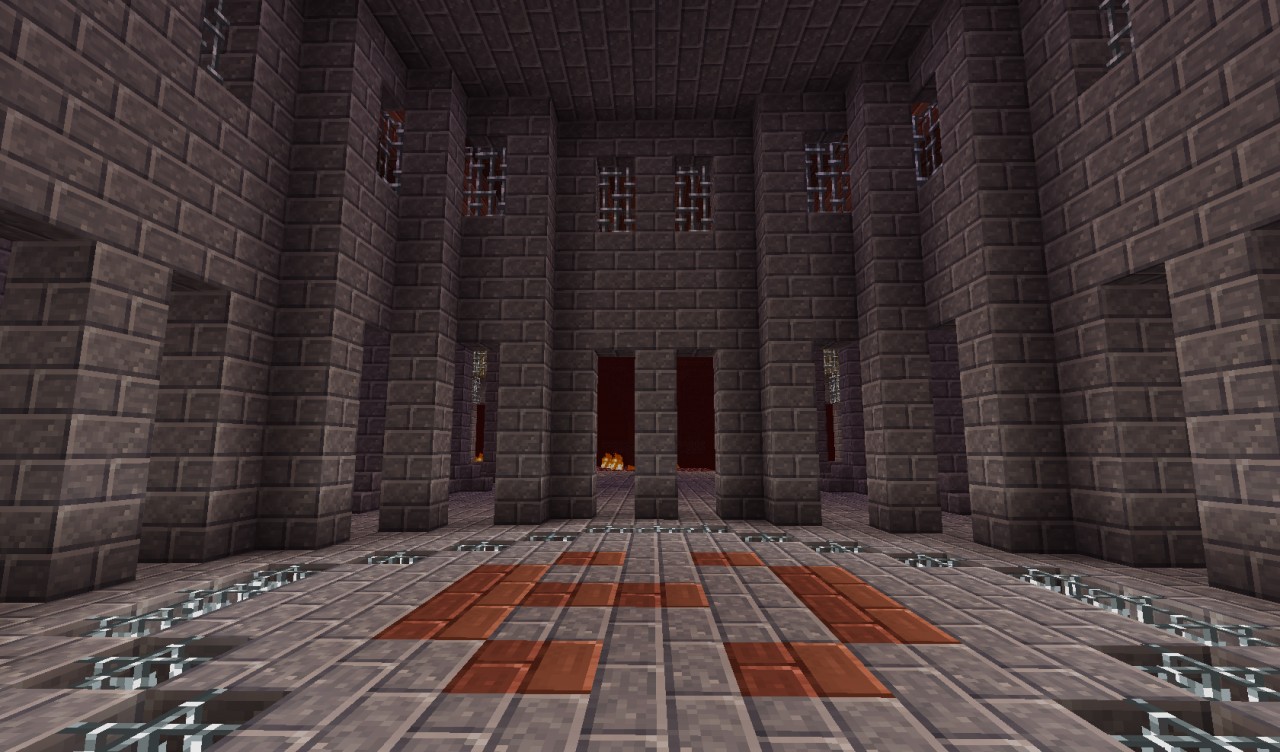 Huge Hall in Nether -- With Special room for the round table -- By ...