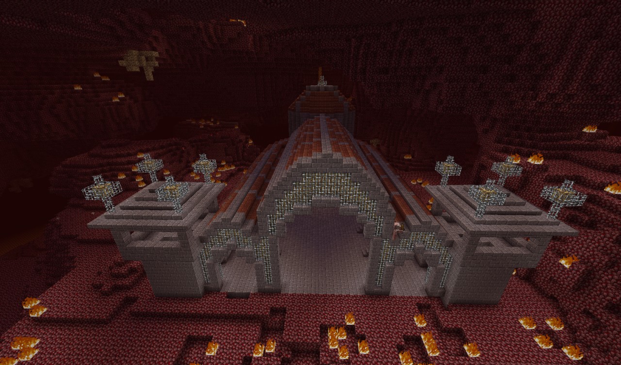 Huge Hall in Nether -- With Special room for the round table -- By ...