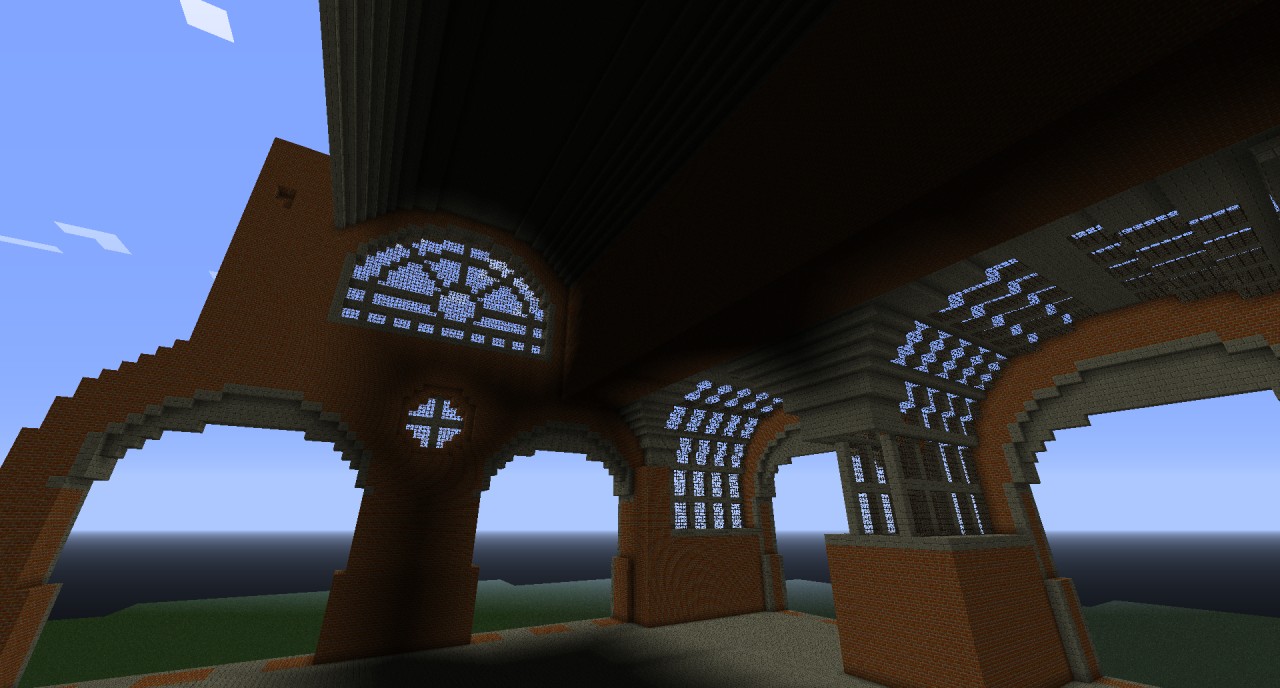 Huge Steampunk Train Station Minecraft Map