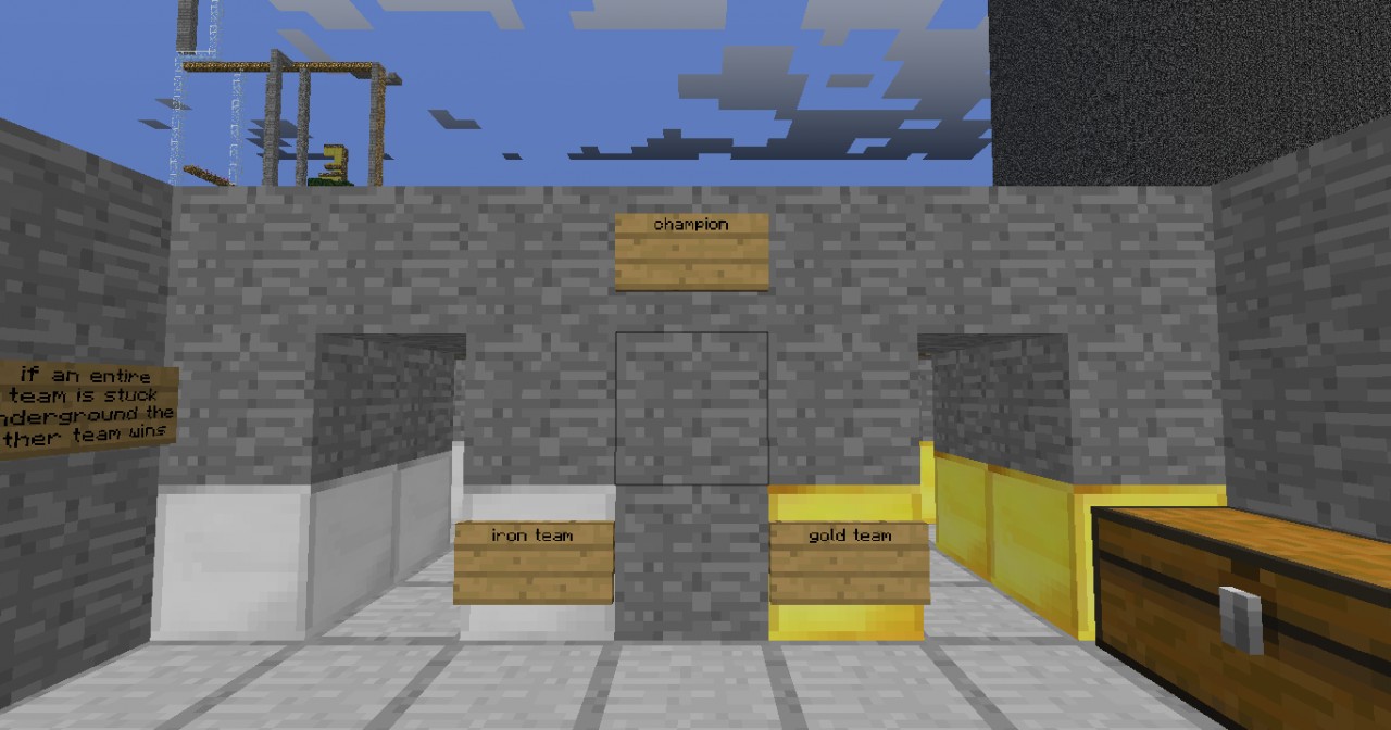 spleef capture the flag arena Minecraft Map