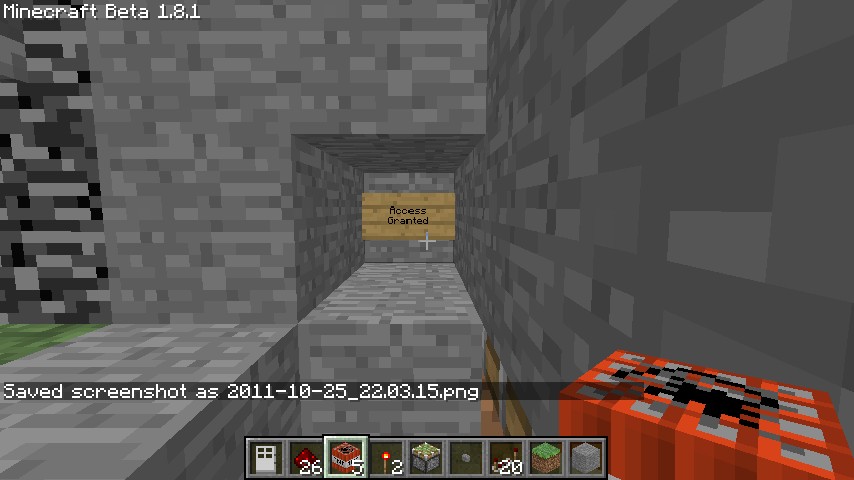 easy redstone lock Minecraft Map