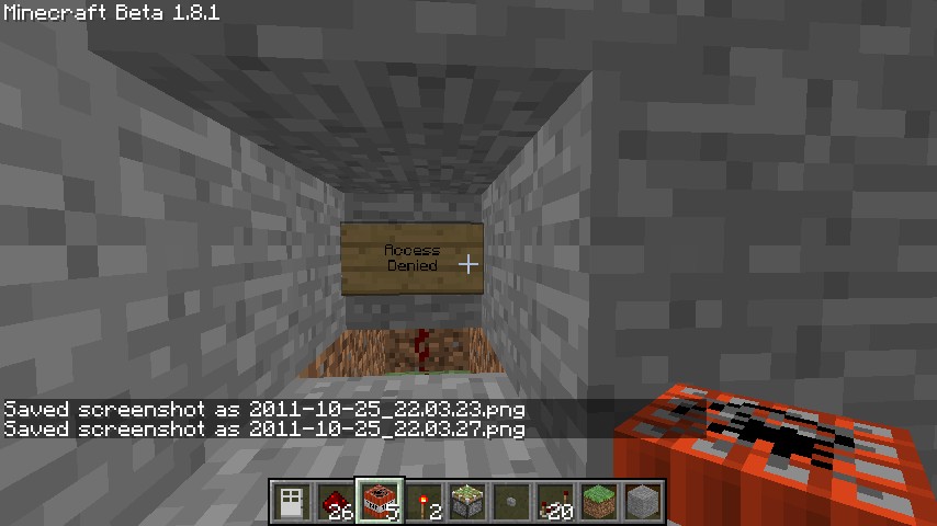 easy redstone lock Minecraft Map