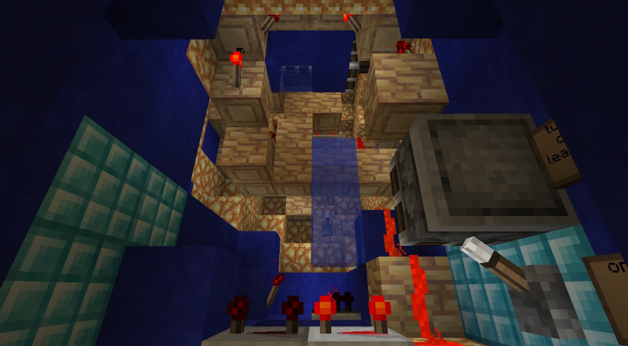 Flying fish fountain Minecraft Map