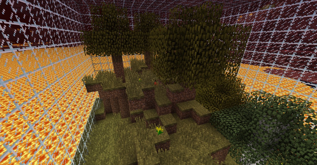 Nether Biodomes: grassland. Minecraft Map