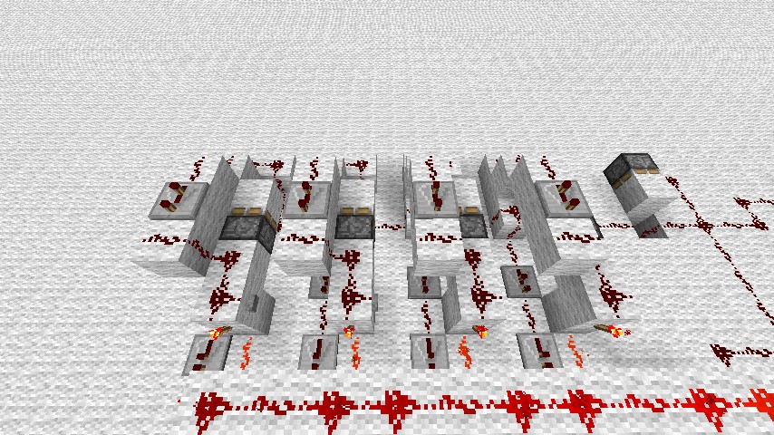 7 Segment Piston Display Minecraft Map