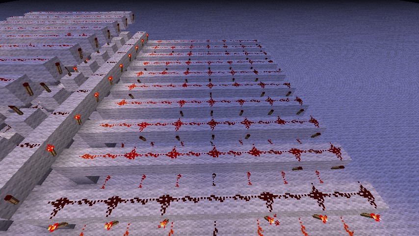 7 Segment Piston Display Minecraft Map