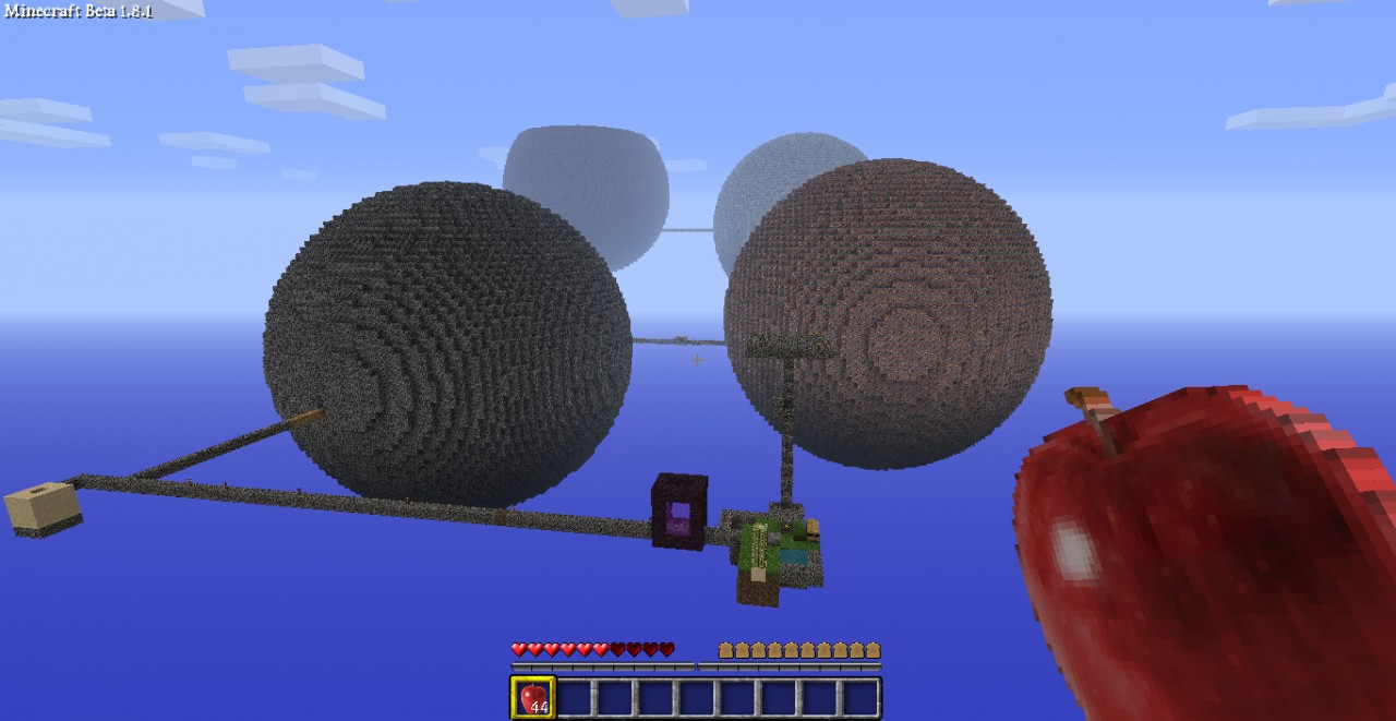floating island whit diamond,iron,obsidian,cobbelstone Minecraft Map