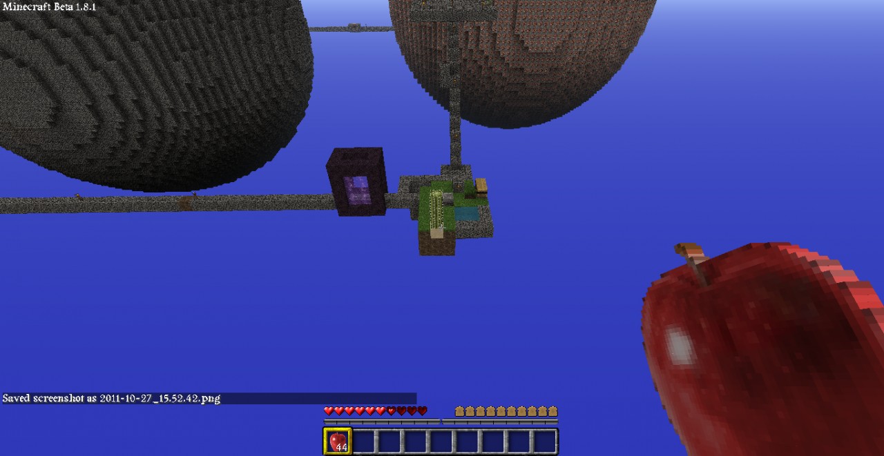 floating island whit diamond,iron,obsidian,cobbelstone Minecraft Map