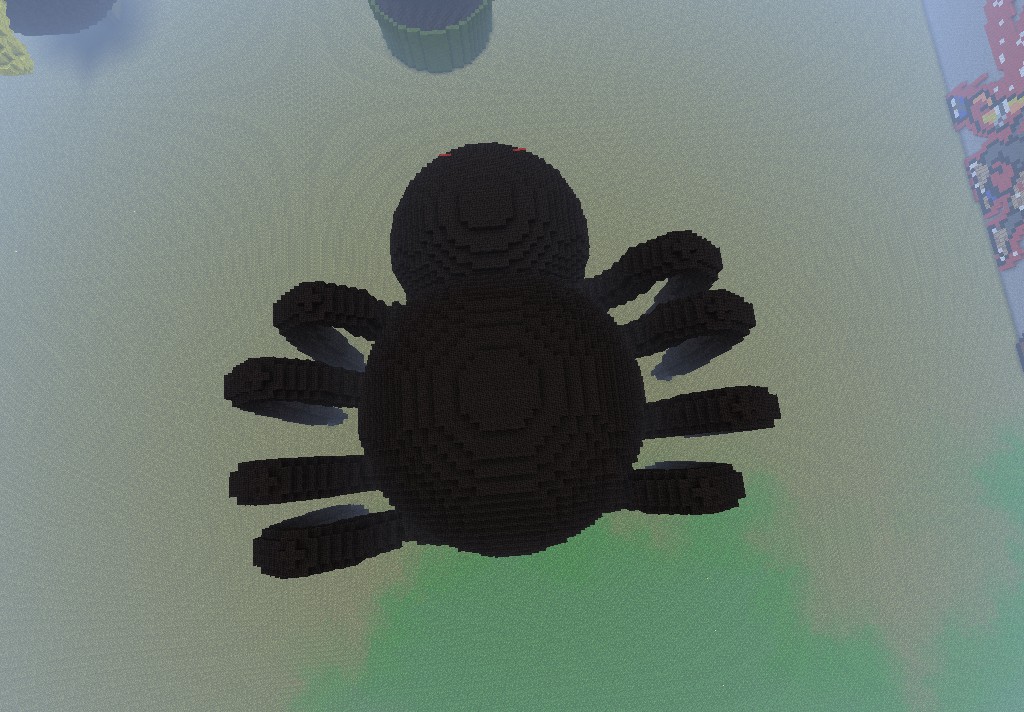 Spider Minecraft Build Easy