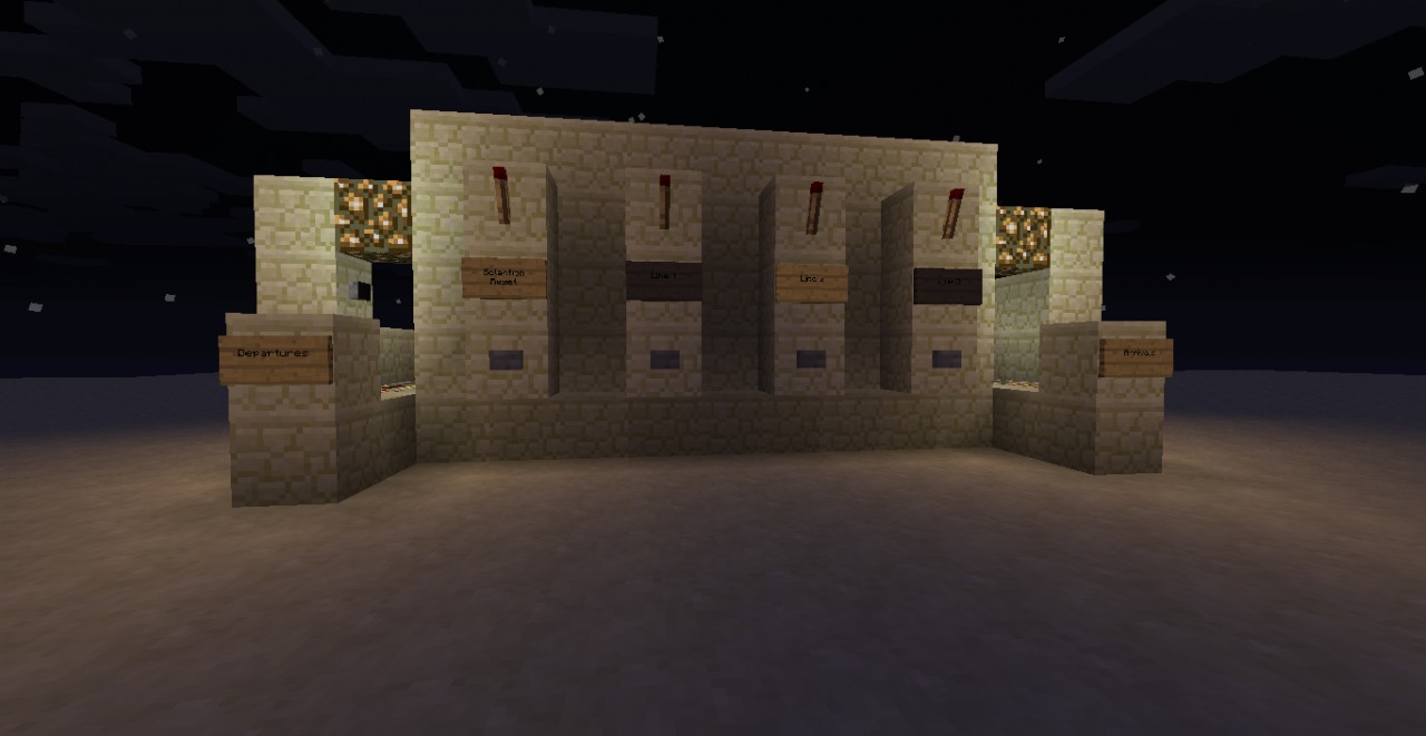 Compact minecart station [credit to CNBminecraft] Minecraft Map