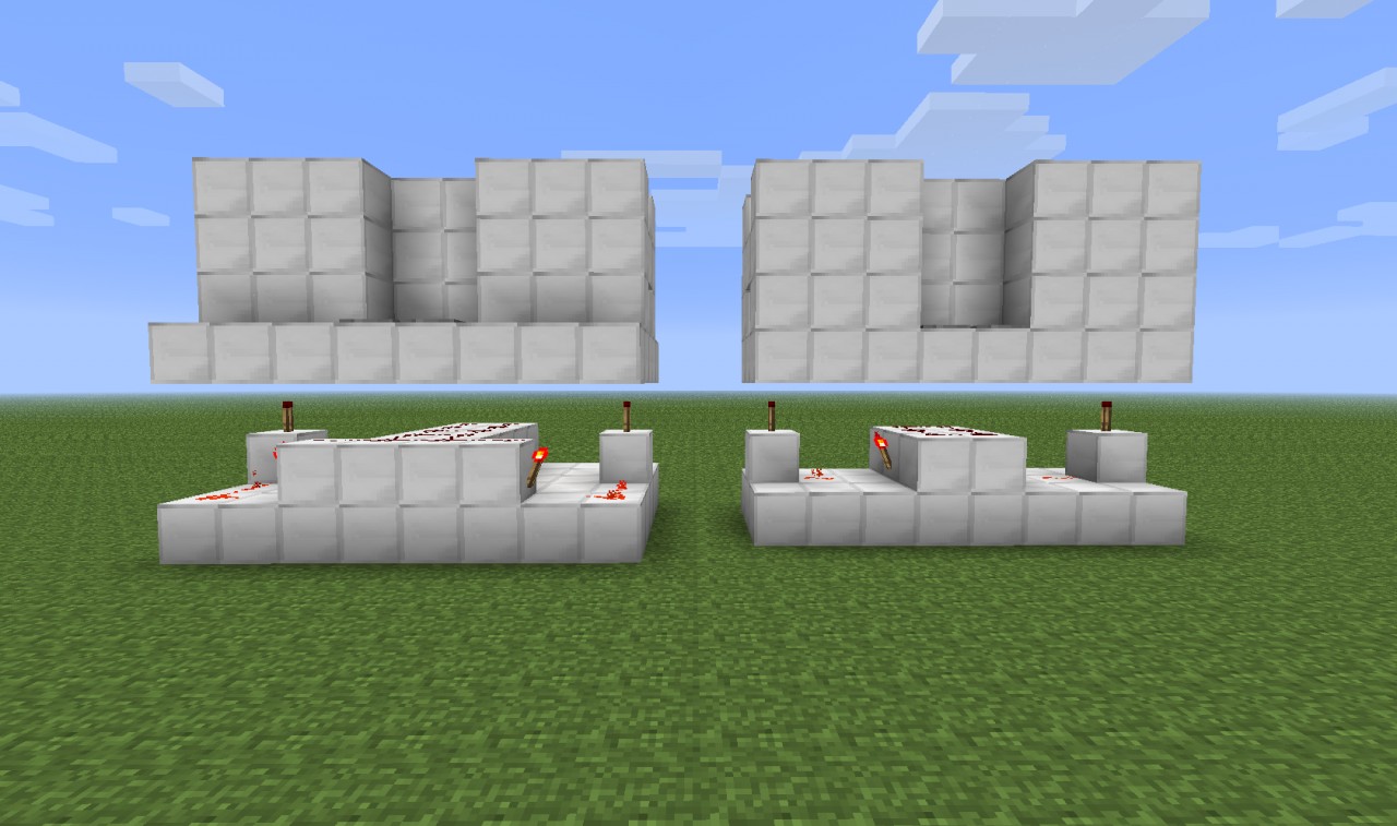 Super Compact 2x3 Piston Doors Minecraft Map