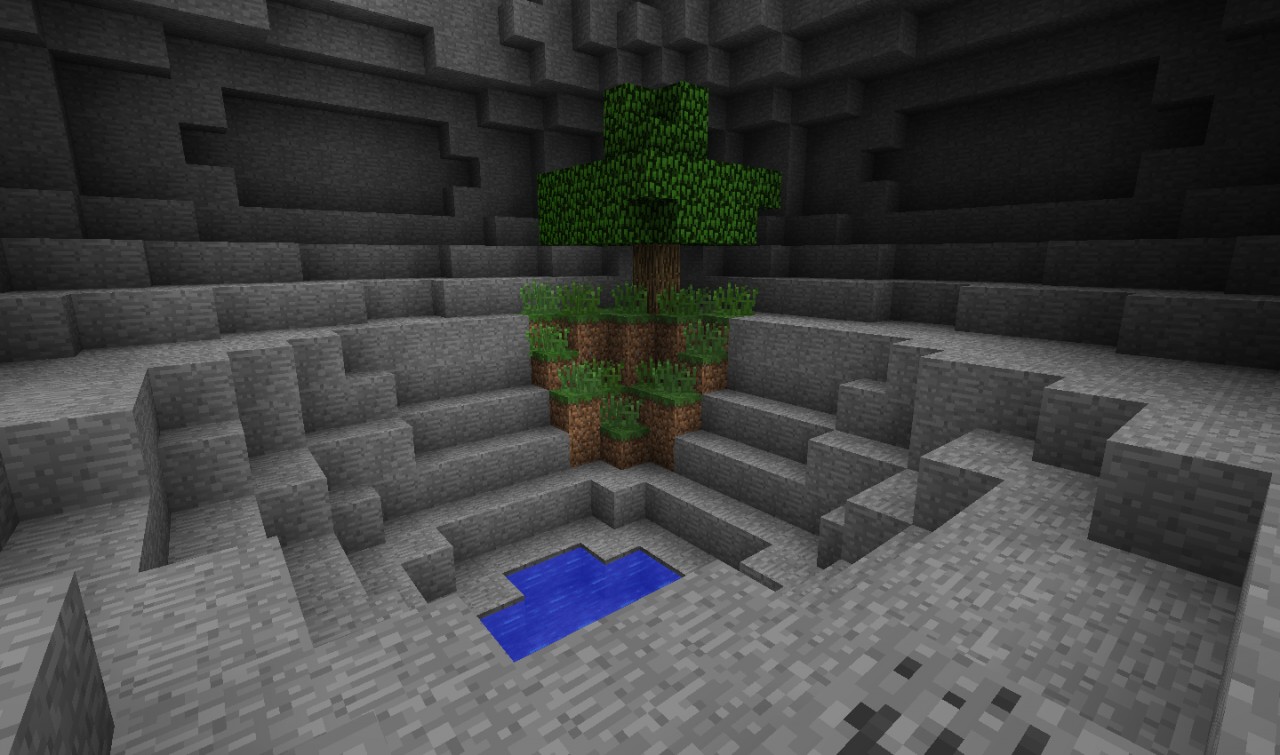 Crater Survival Challenge Minecraft Map