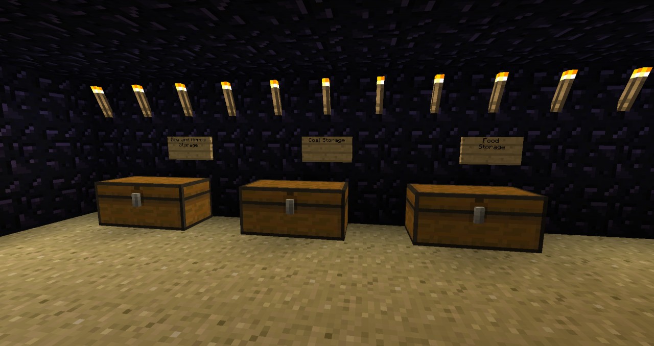 Obsidian Base Minecraft Map