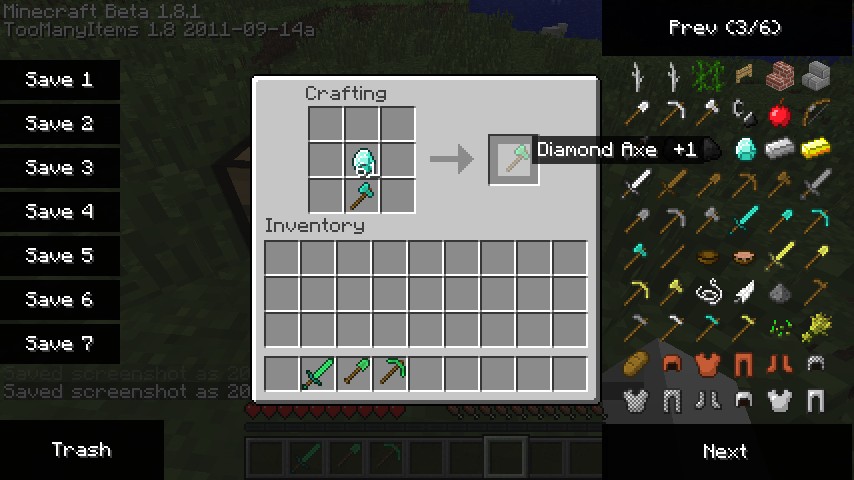 Upgrade your Diamond Tools and Swords Minecraft Mod