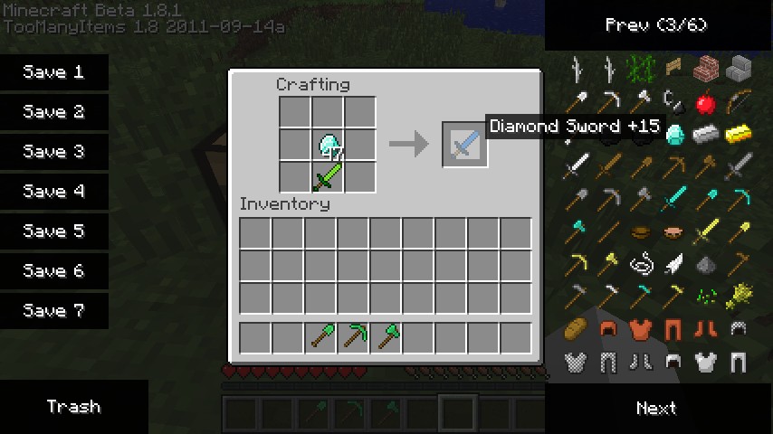 Upgrade your Diamond Tools and Swords Minecraft Mod