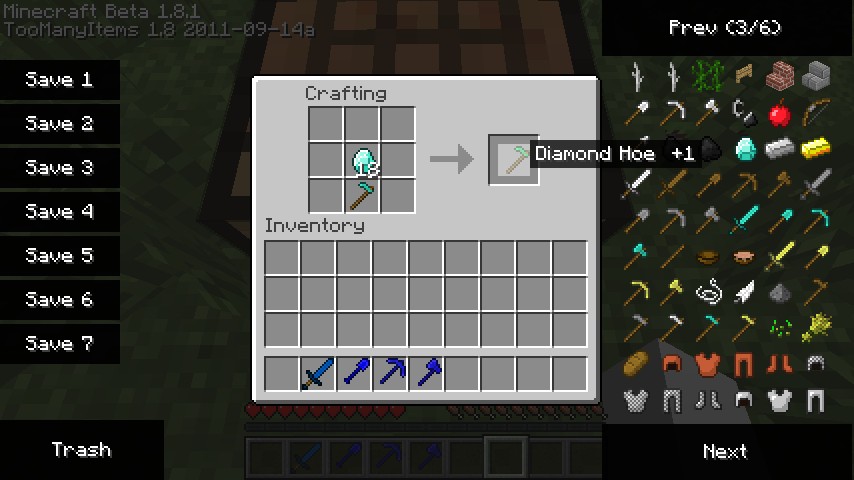Upgrade your Diamond Tools and Swords Minecraft Mod