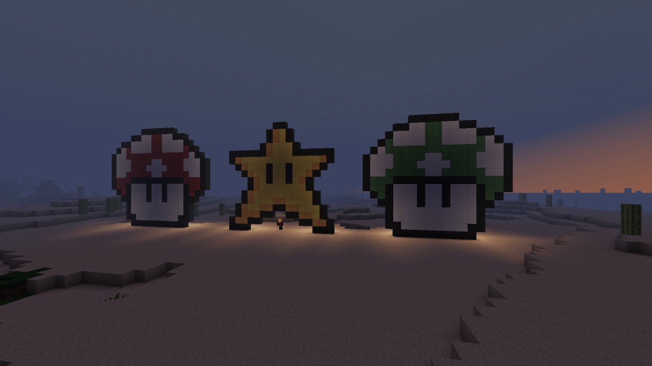 Arts about Mario Minecraft Map