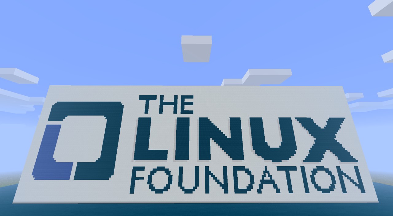 Linux Foundation Logo Minecraft Map
