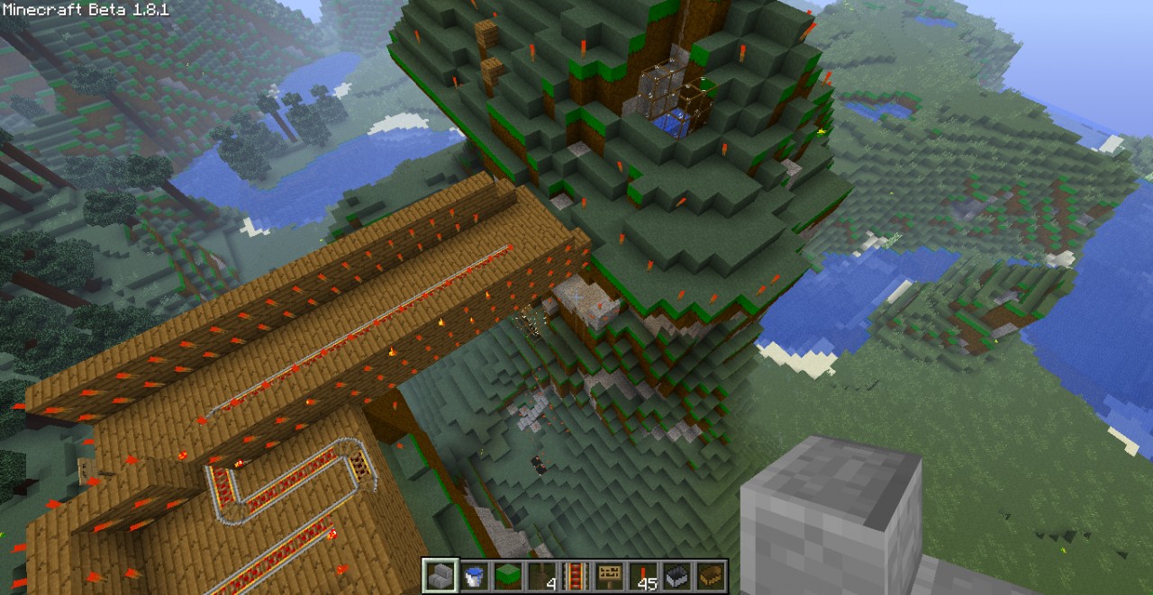 Roller Coaster/Water Slide :D Minecraft Server