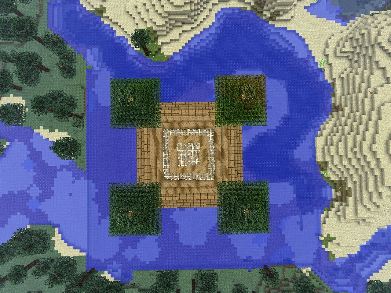 Tree Base Testing Area Minecraft Map