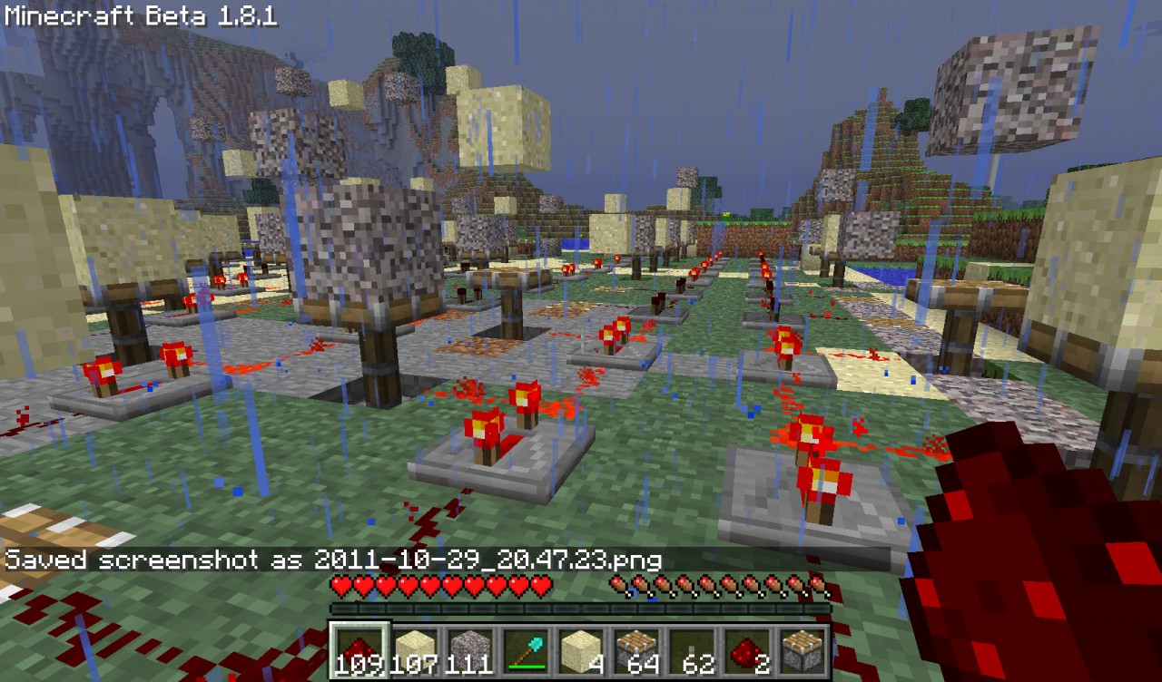 Piston wave example (will need piston mod) Minecraft Map