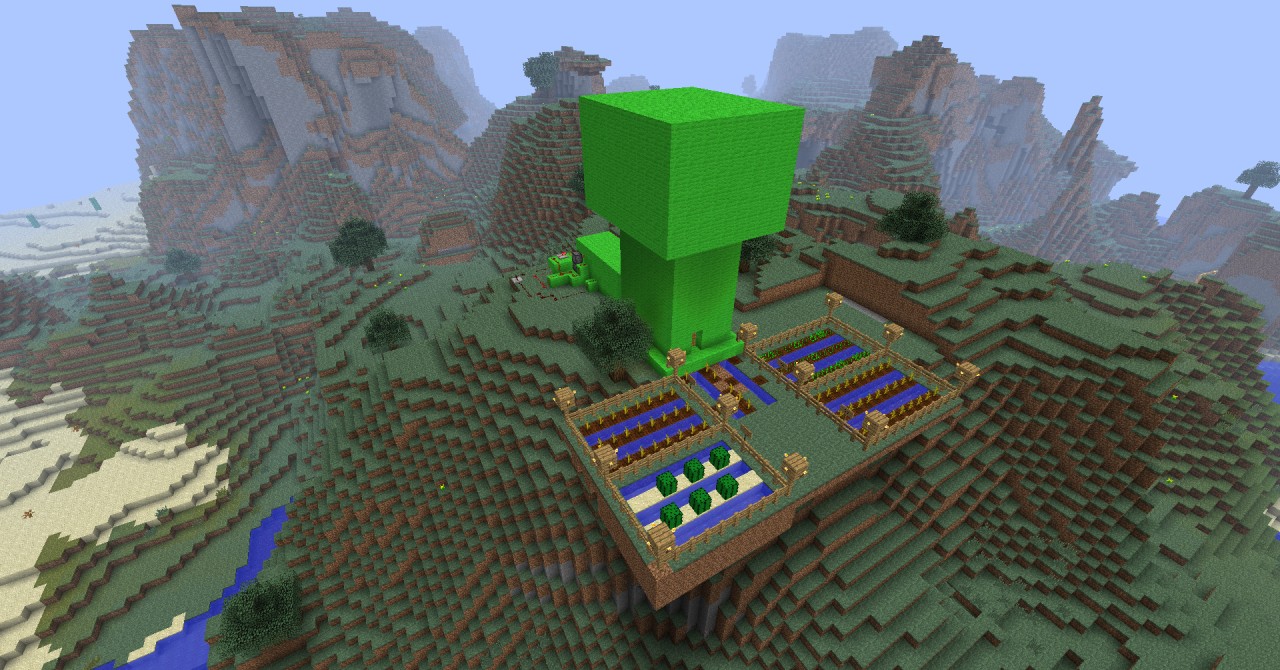 Creeper House With A Peenus Minecraft Map