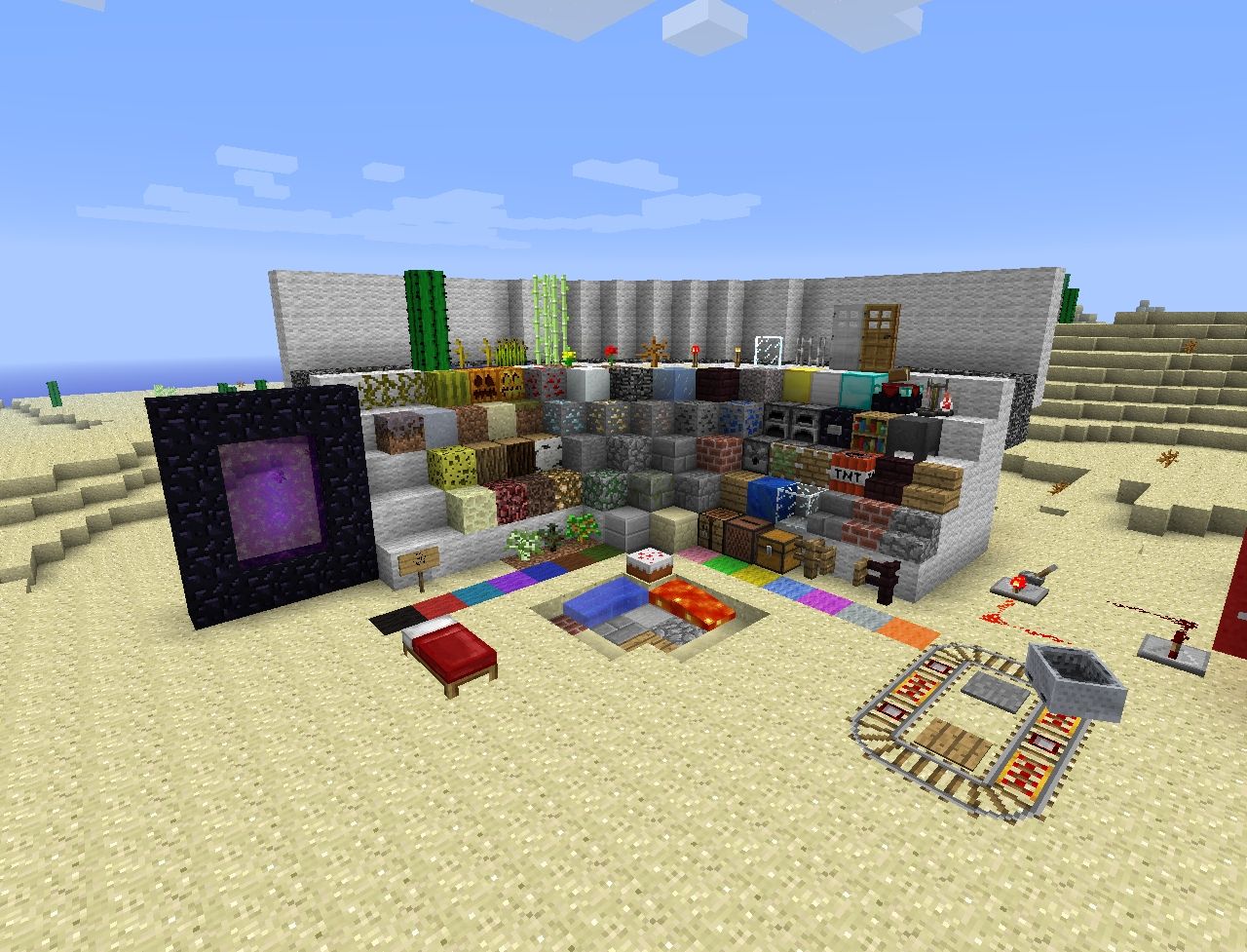 Plan 9 Texture Test and Display Case [1.9_PR5] Minecraft Map