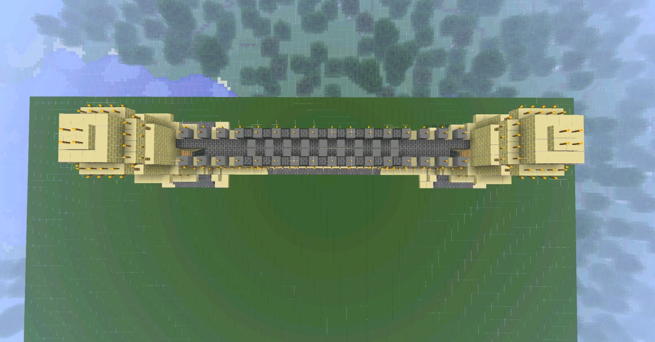 Sandstone gatehouse Minecraft Map