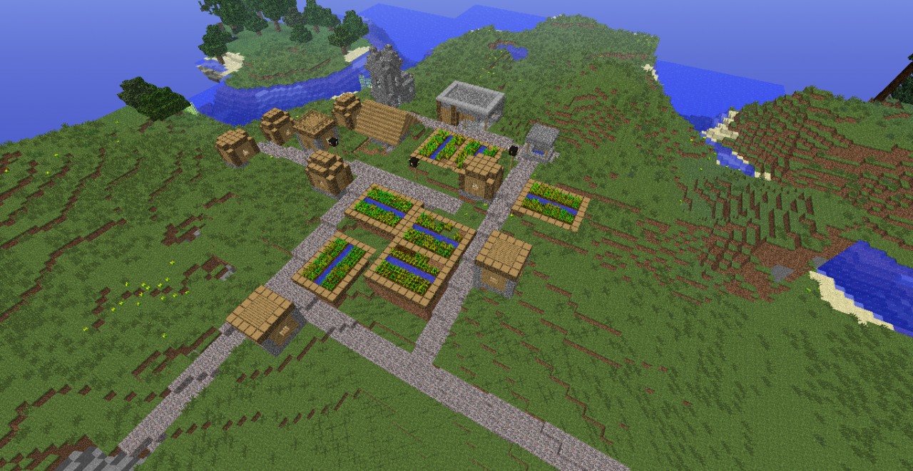 Npc Village/town Minecraft Map