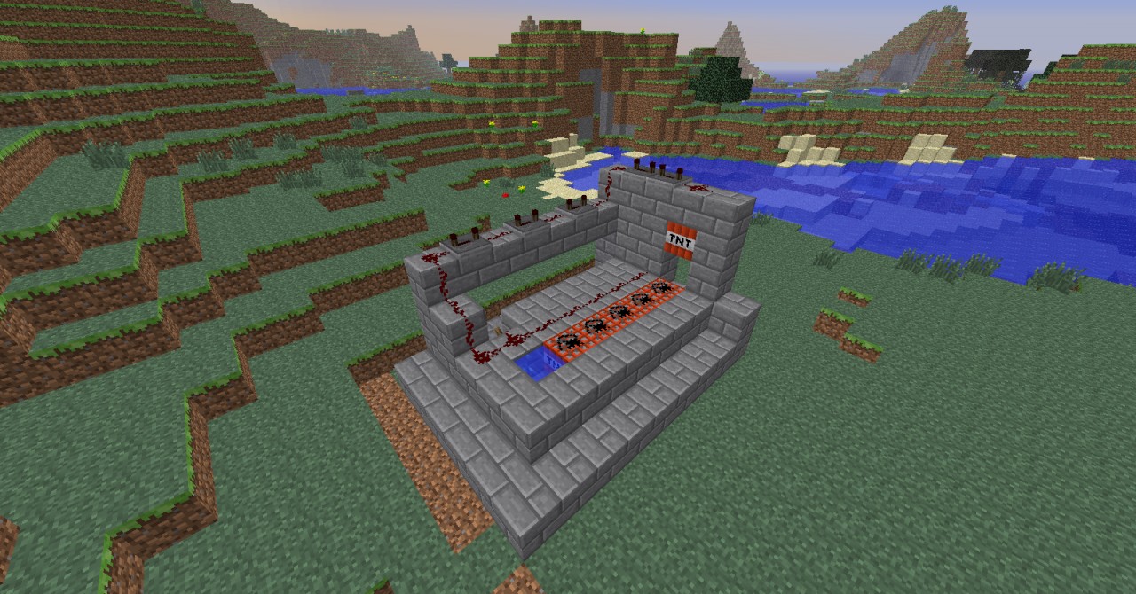 Small Super Cannon [Easy] 120 Range] Minecraft Map