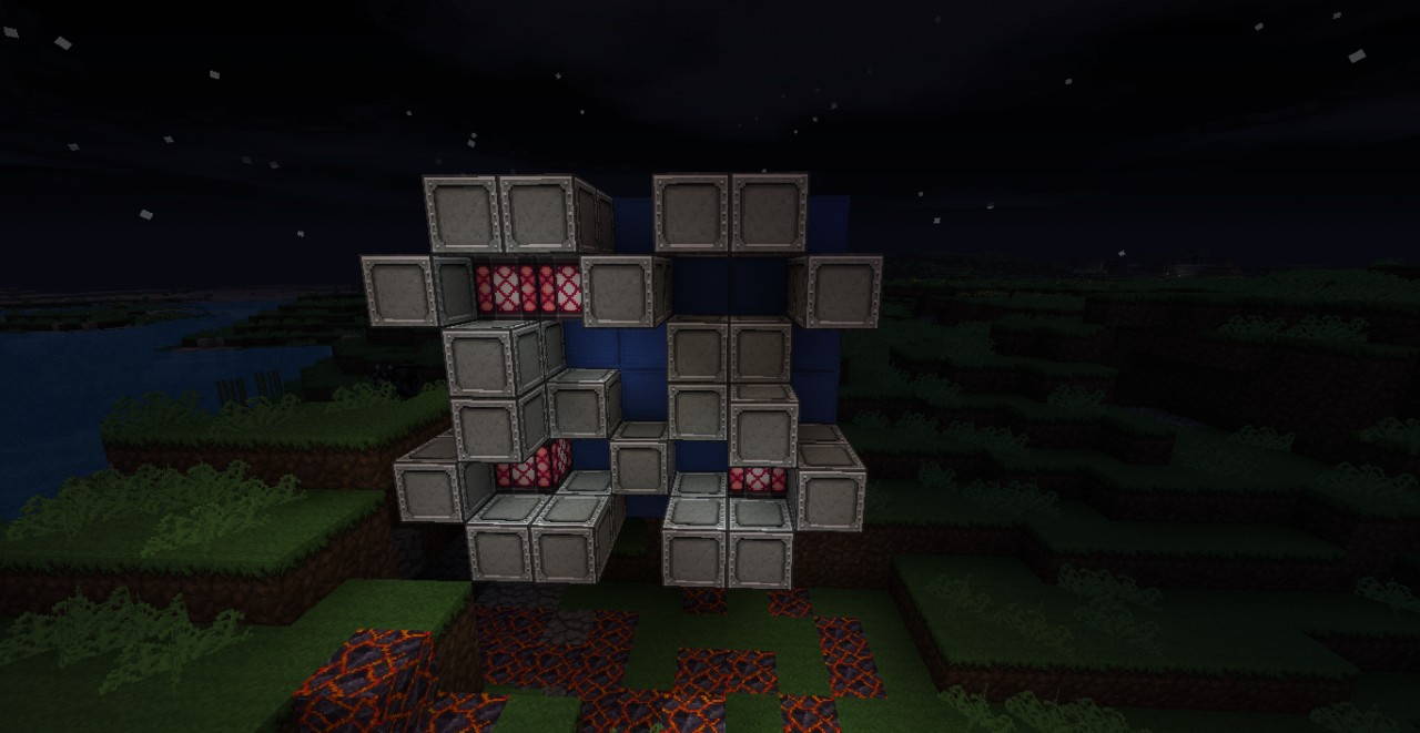 crash landed space shuttle Minecraft Map