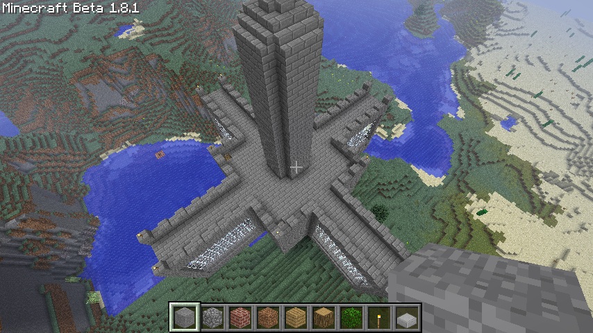 sky castle in progress Minecraft Map