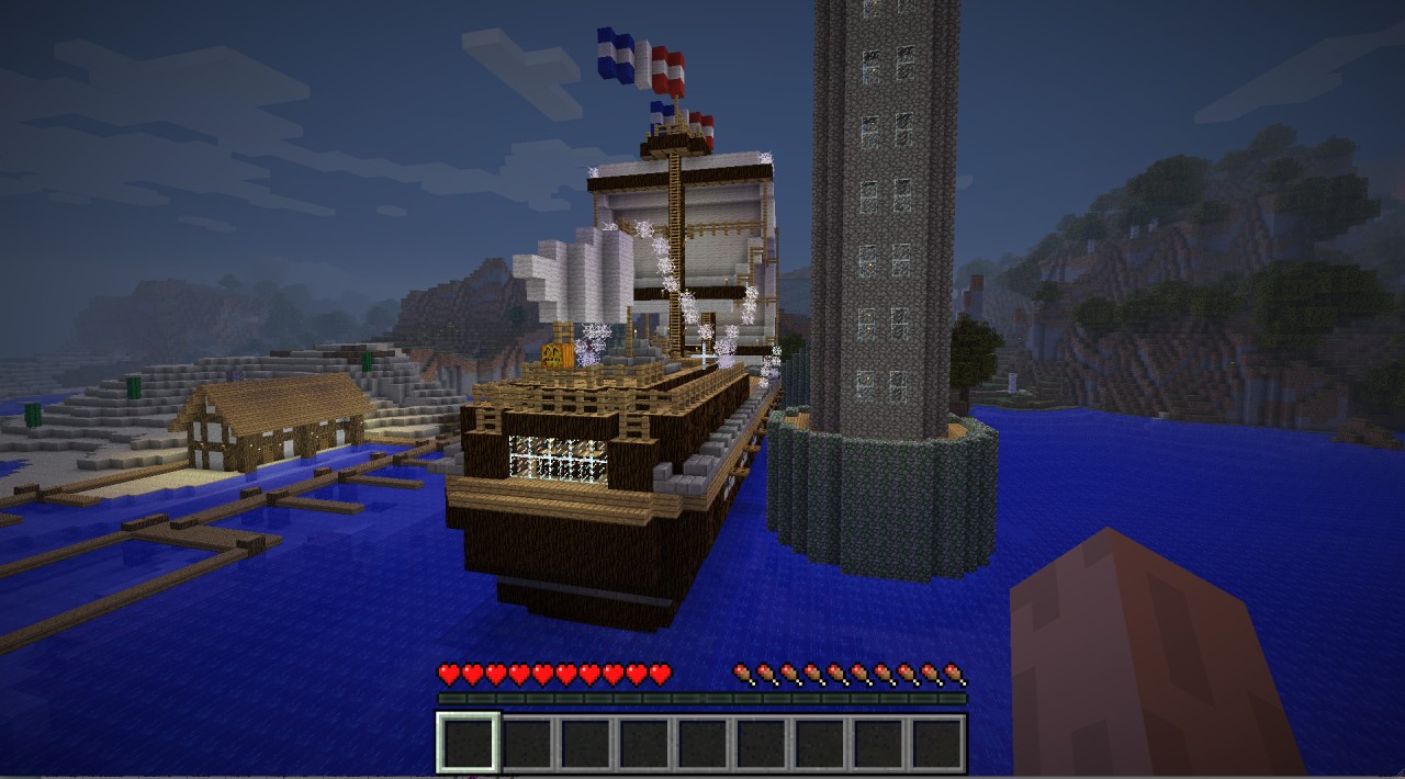 Big old ship (with 4 floors) (working cannons) [now with schematic ...