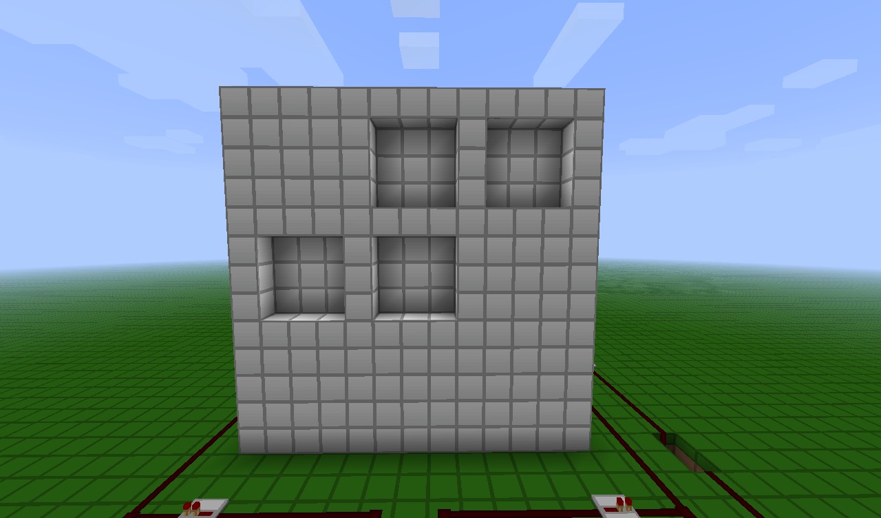 Minecraft Tetris, Out of Redstone Minecraft Map