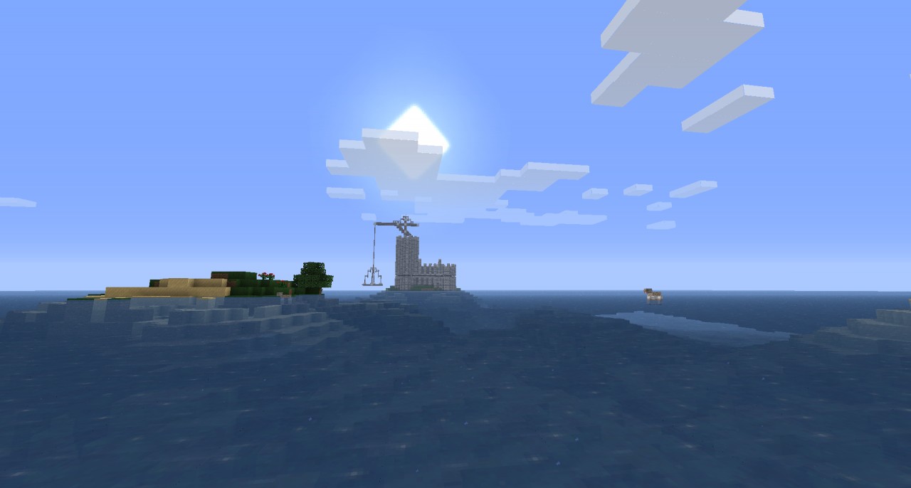 Small Pirate Castle w/ Crane Minecraft Map