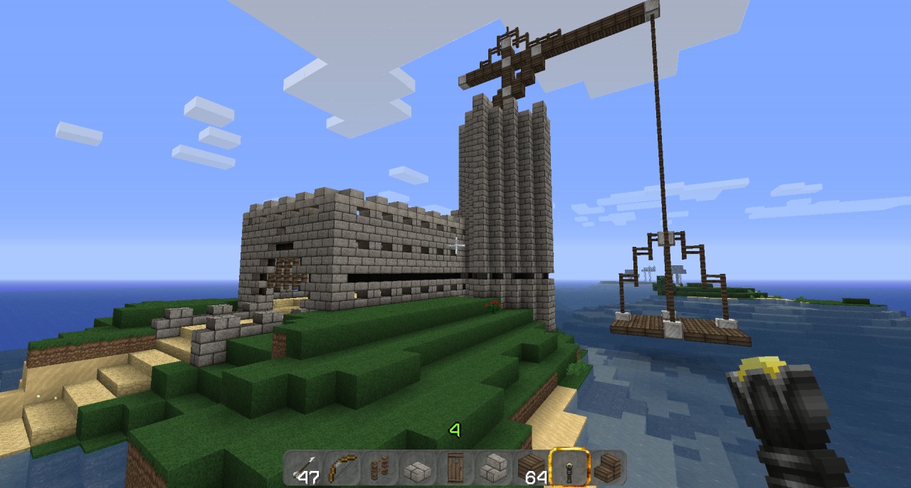 Small Pirate Castle w/ Crane Minecraft Map