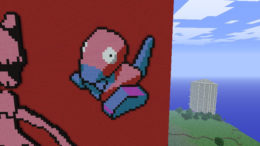 Porygon Pixelart by DJ_ID pokedex project Minecraft Map